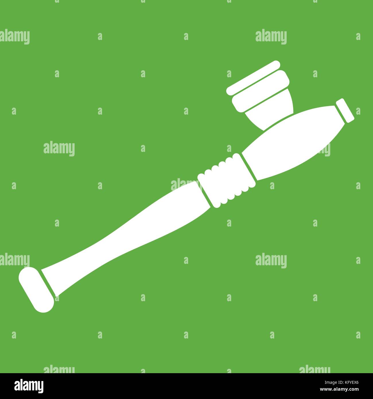 Pipe for smoking marijuana icon green Stock Vector Image & Art - Alamy