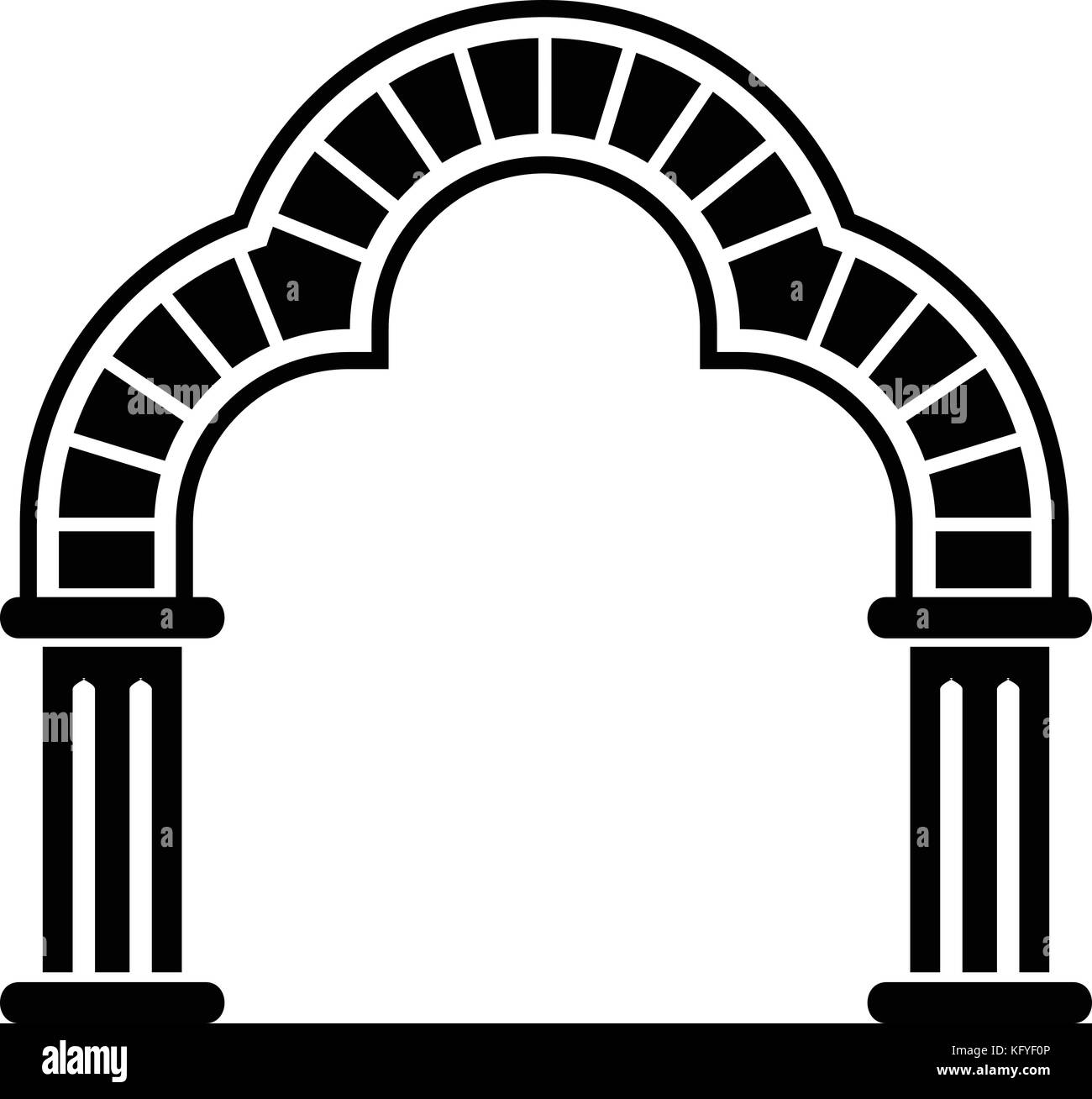 Entrance Arch Icon Simple Style Stock Vector Image And Art Alamy
