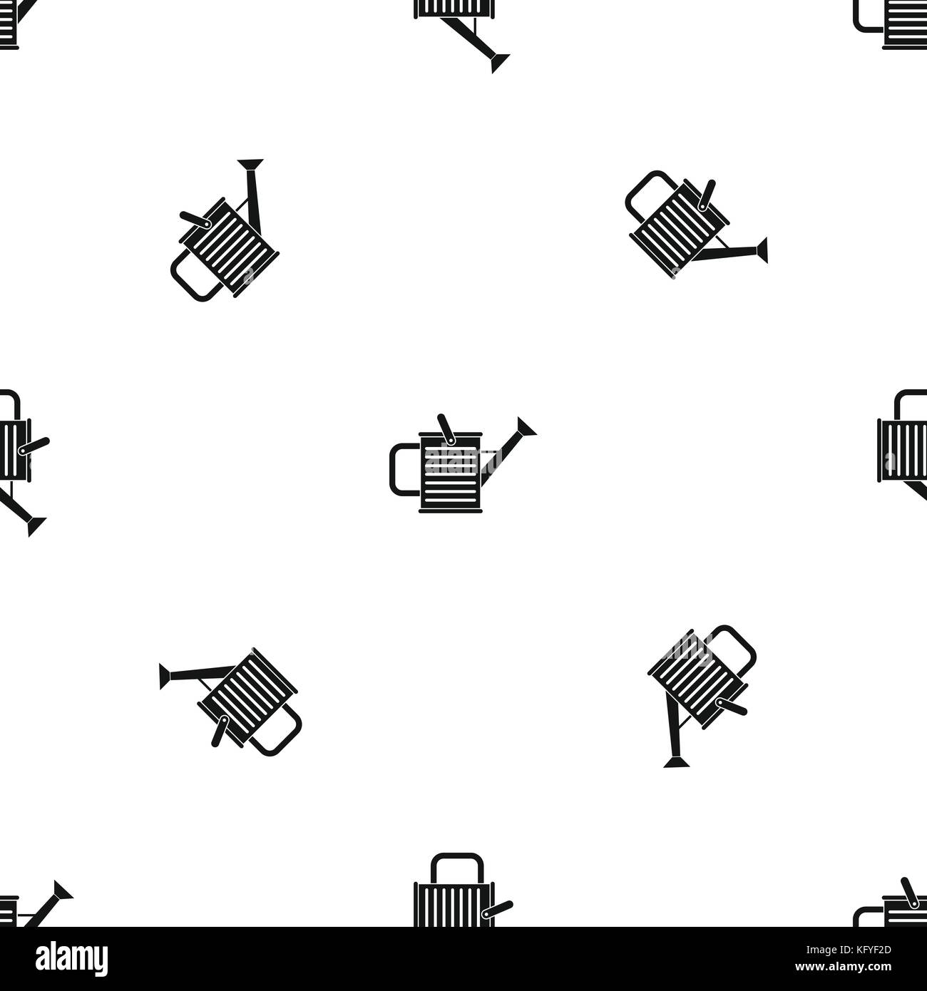 Watering can pattern simple Stock Vector Images - Alamy