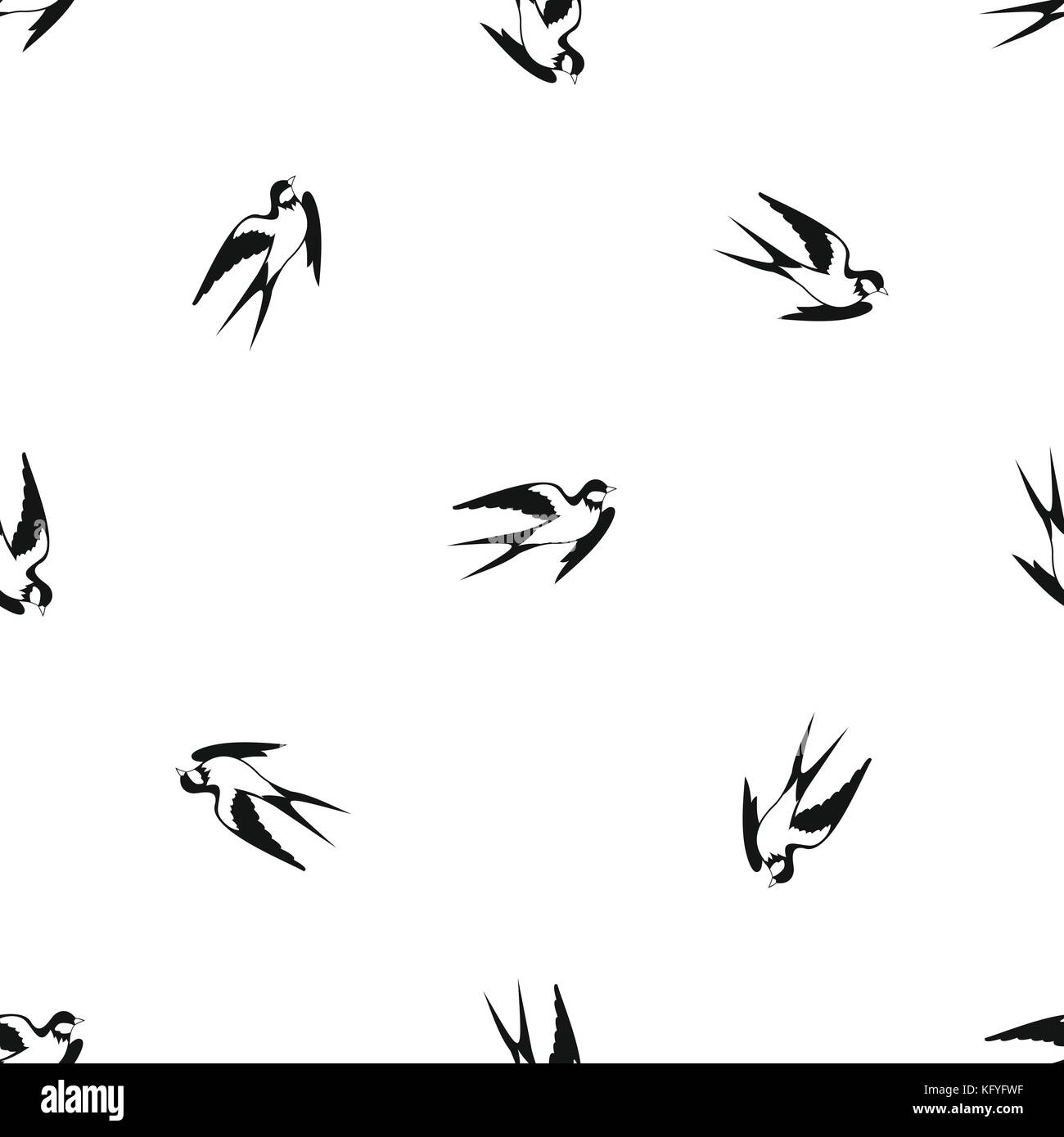 Barn swallow pattern seamless black Stock Vector Image & Art - Alamy