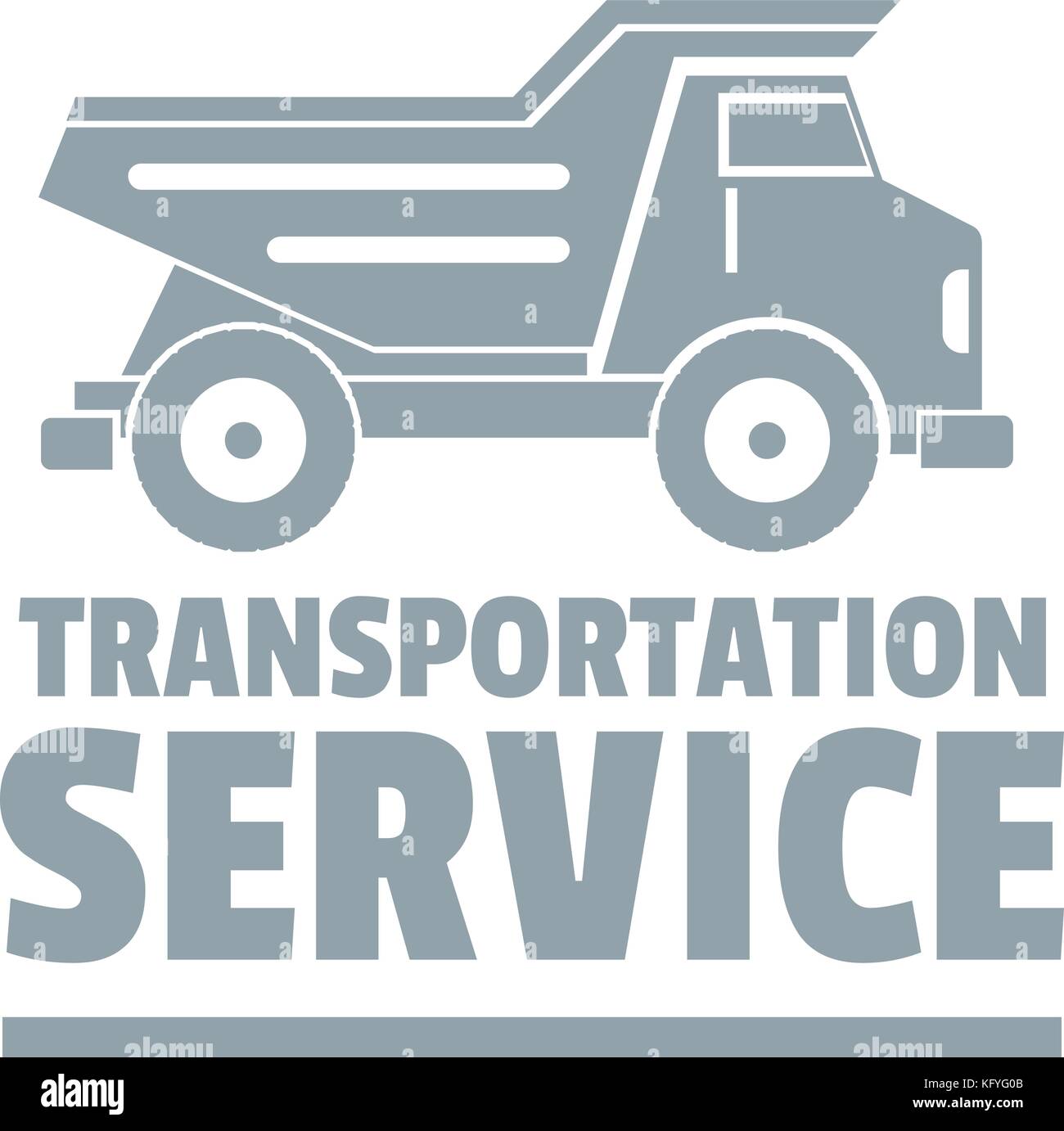 Transportation company logo, simple gray style Stock Vector Image & Art ...