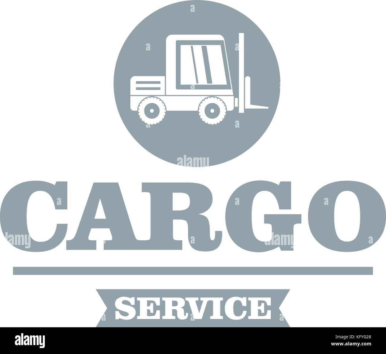 Cargo service logo, simple gray style Stock Vector Image & Art - Alamy