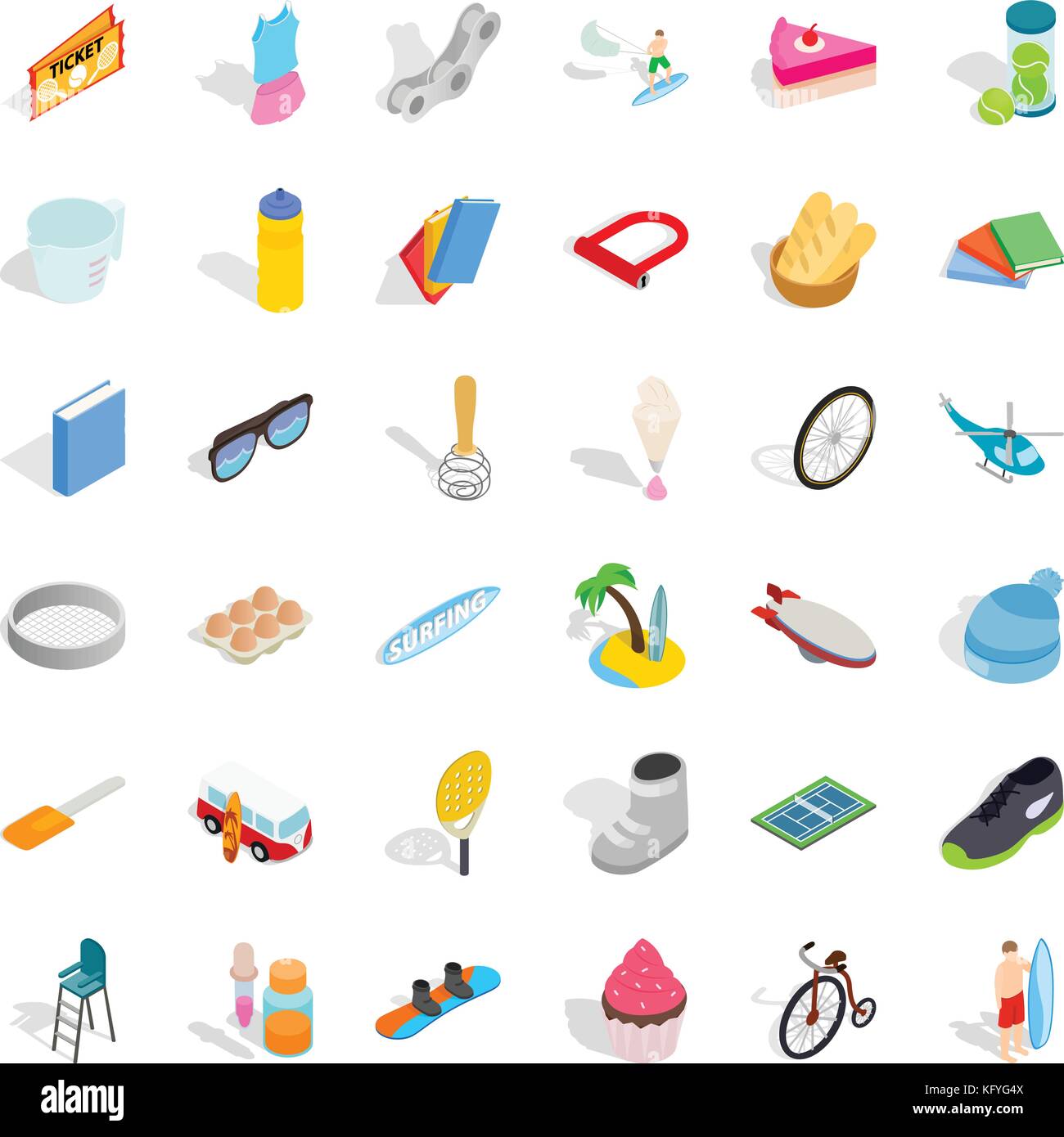 Ticket icons set, isometric style Stock Vector Image & Art - Alamy