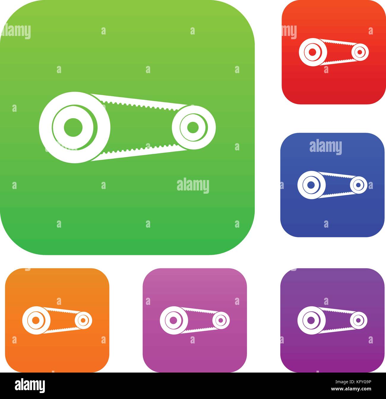 Mechanic belt set color collection Stock Vector Image & Art - Alamy