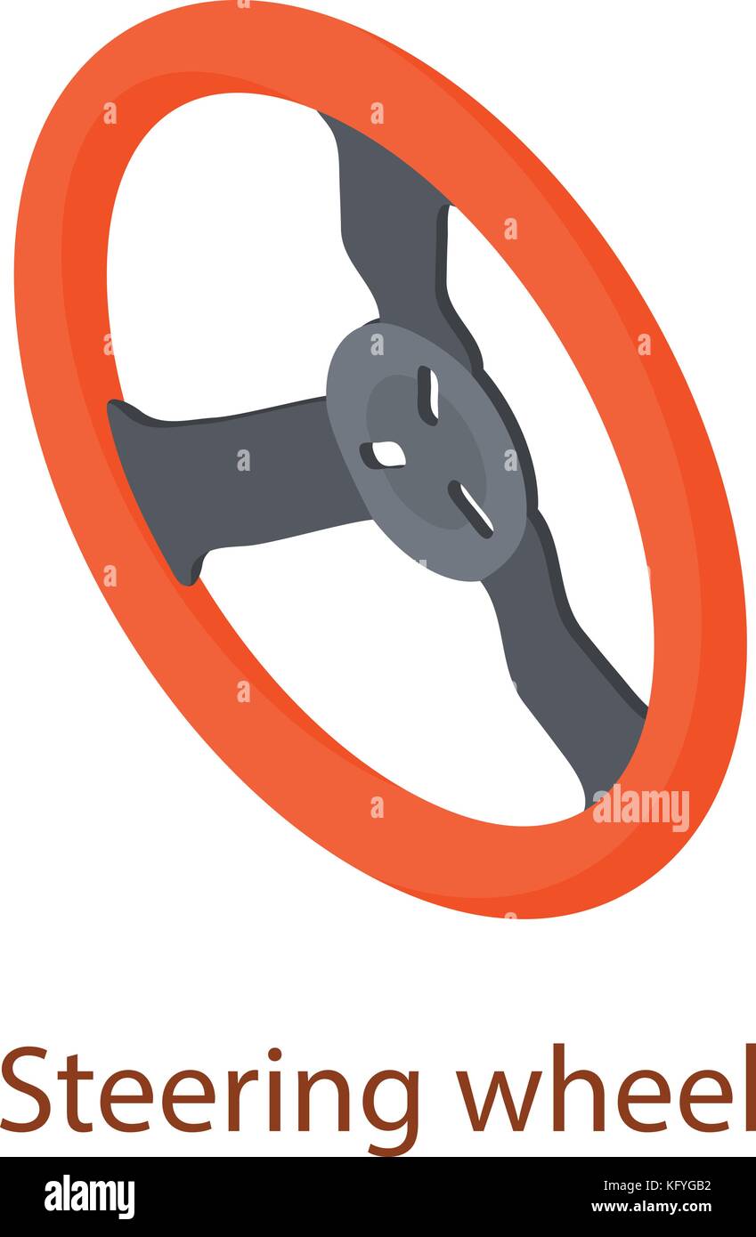 Steering wheel icon, isometric 3d style Stock Vector Image & Art - Alamy