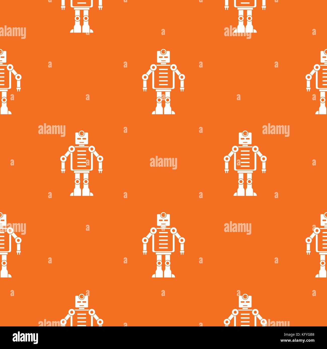 Artificial Intelligence Robot Pattern Seamless Stock Vector Image And Art Alamy
