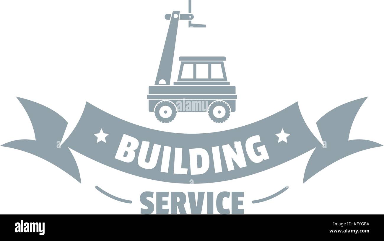 Building service logo, simple gray style Stock Vector Image & Art - Alamy