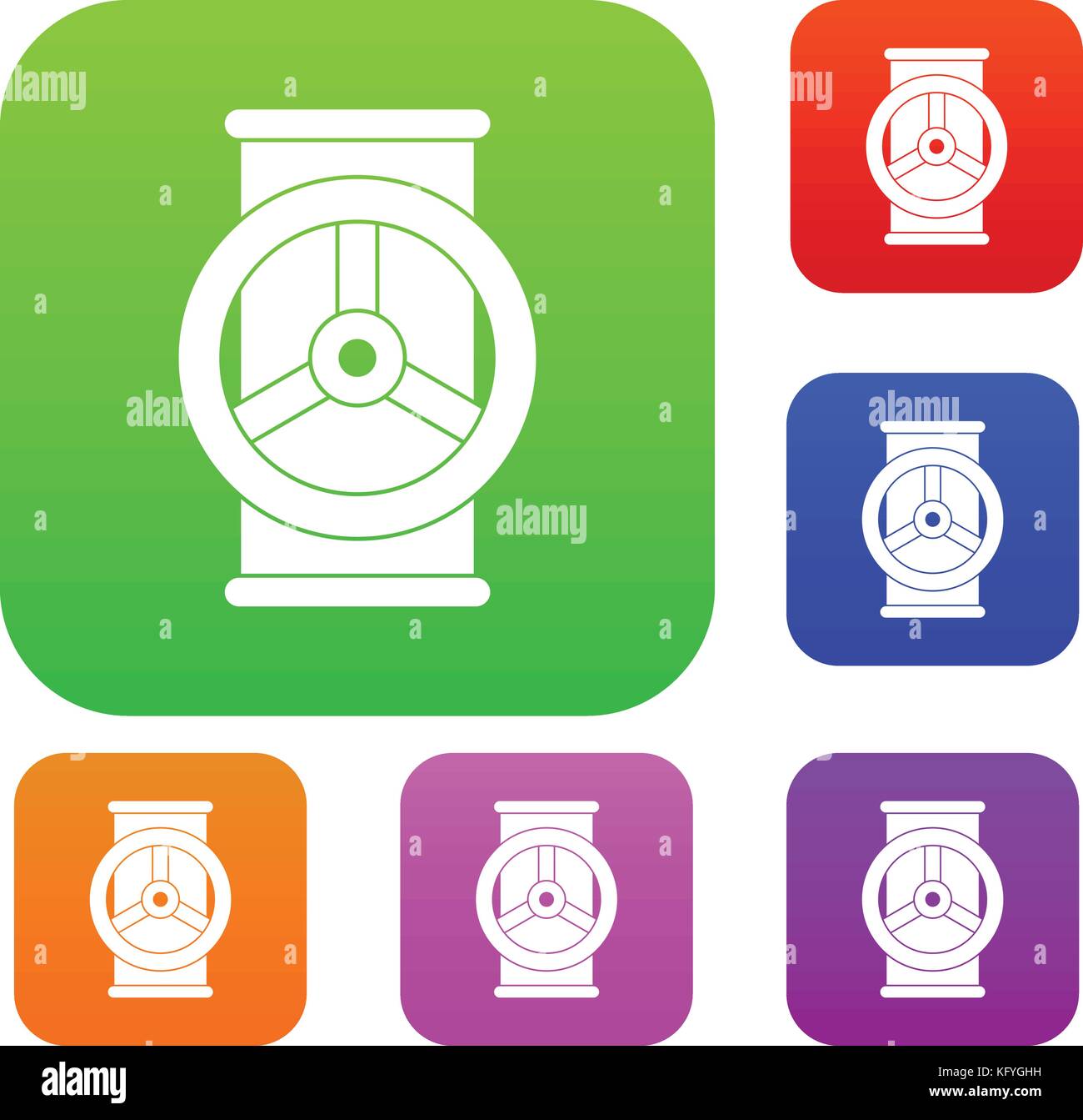 Valve set color collection Stock Vector Image & Art - Alamy