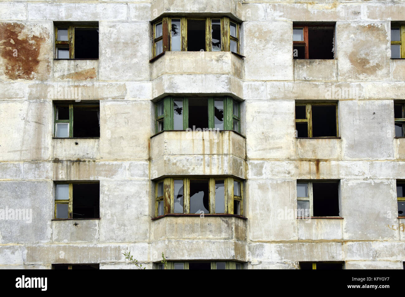 The ghost town of Kadykchan in the Kolyma region, north east Siberia ...