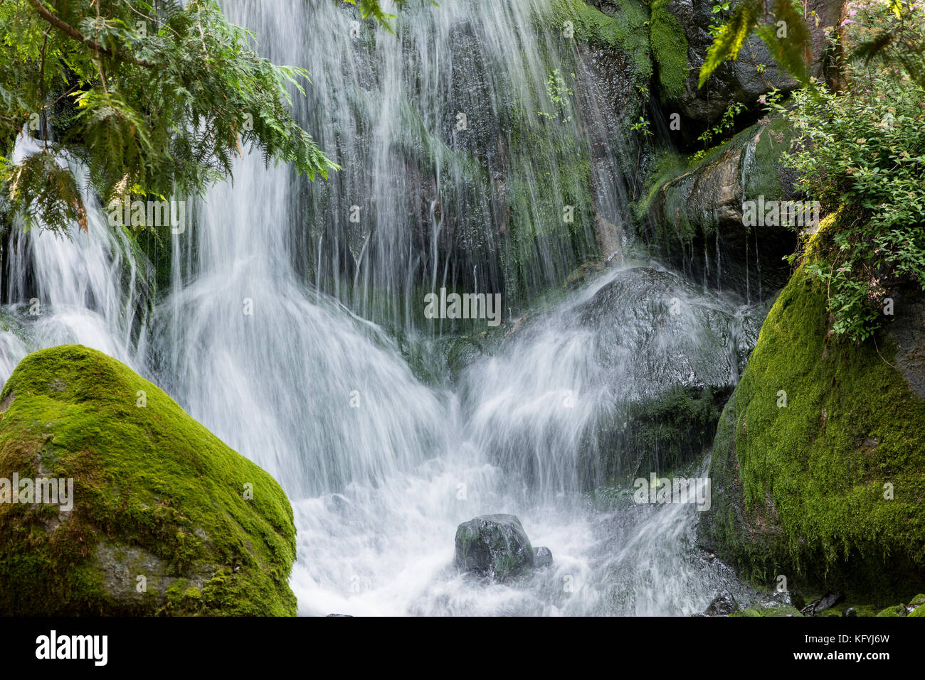 Chanhassen, Minnesota. Minnesota Landscape Arboretum. Waterfall Stock ...