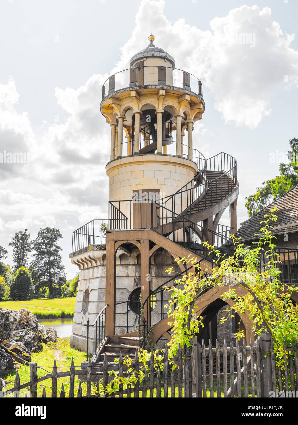 Gorgeous lighthouse close-up architectural photograph with weathered ...