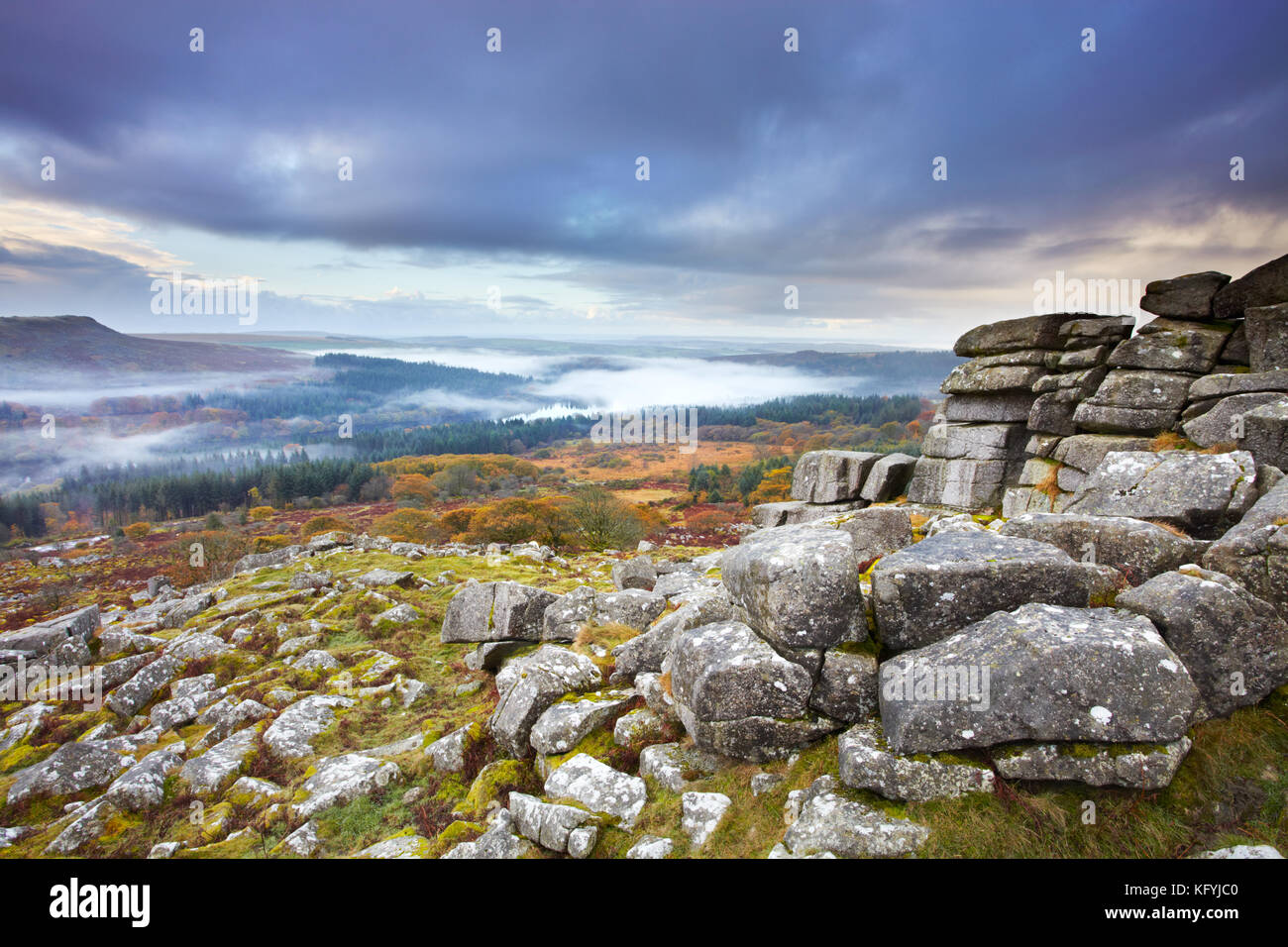 Burrator, Leather Tor Stock Photo - Alamy