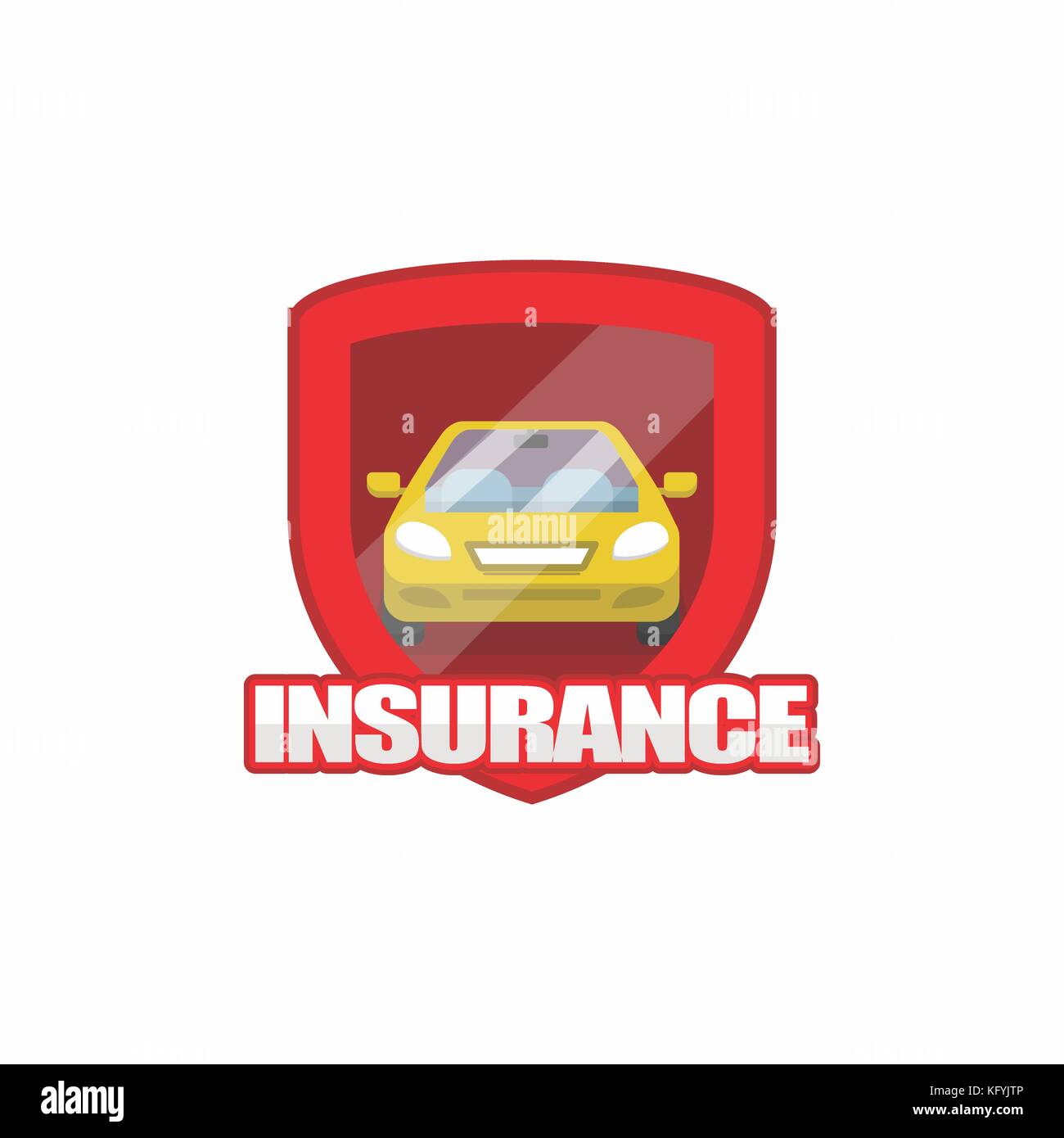 Insured Logo, Icon, Badge, Shield for Insurance Stock Photo - Alamy