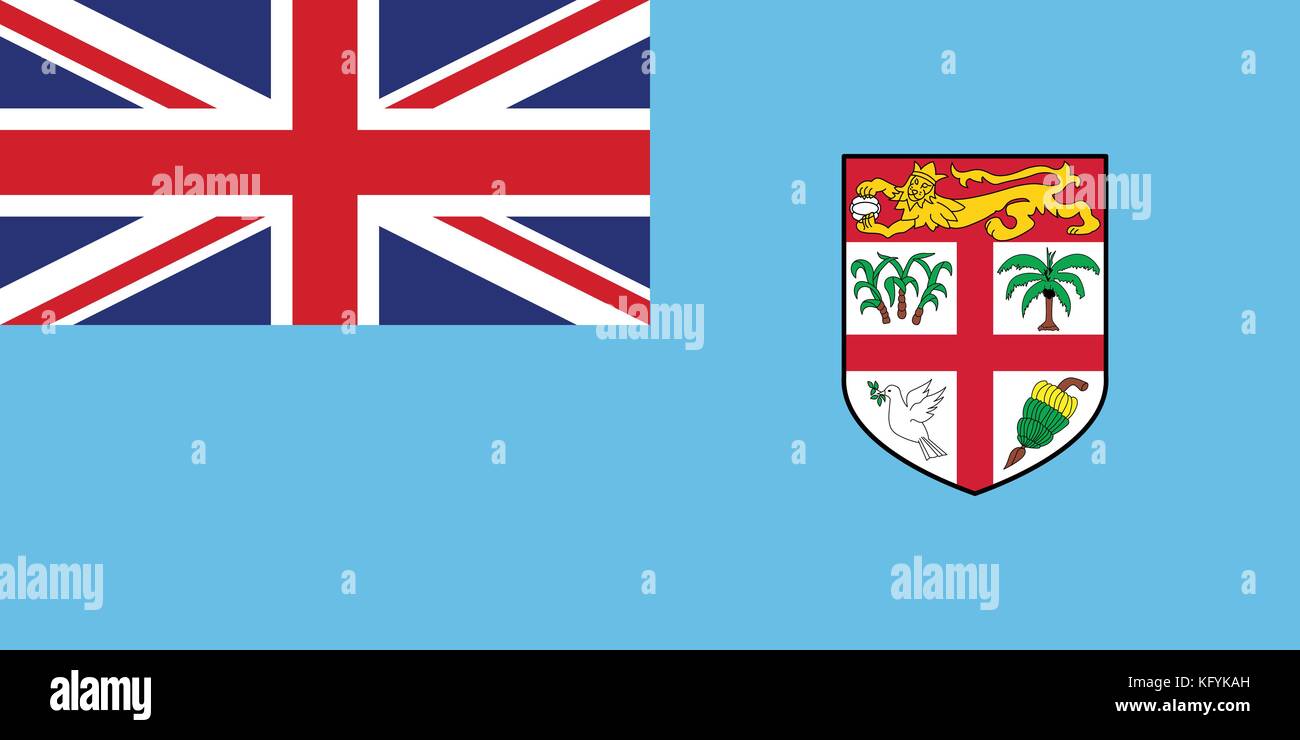 Official vector flag of Fiji Stock Vector Image & Art - Alamy