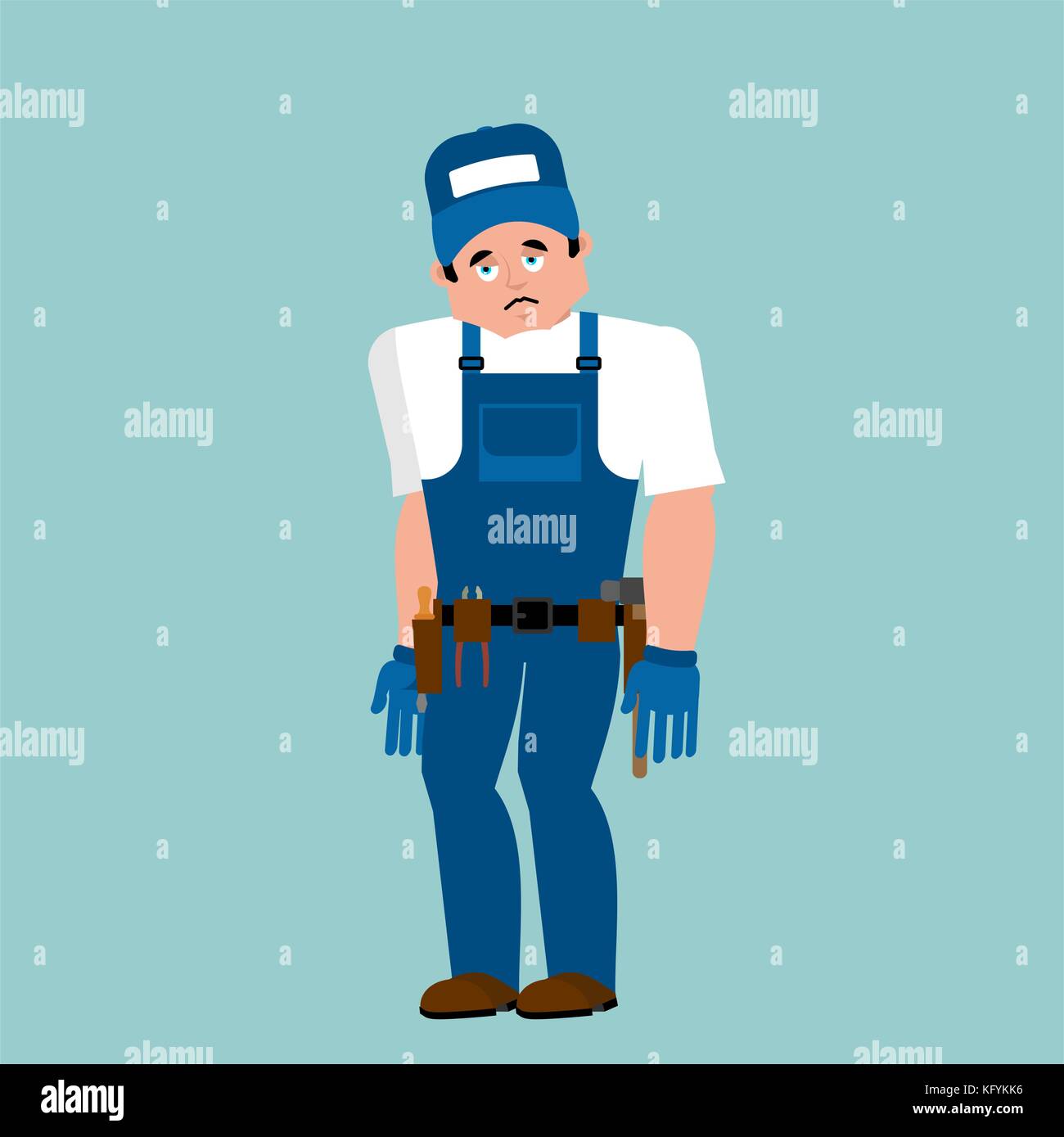 Sad latin male Stock Vector Images - Alamy