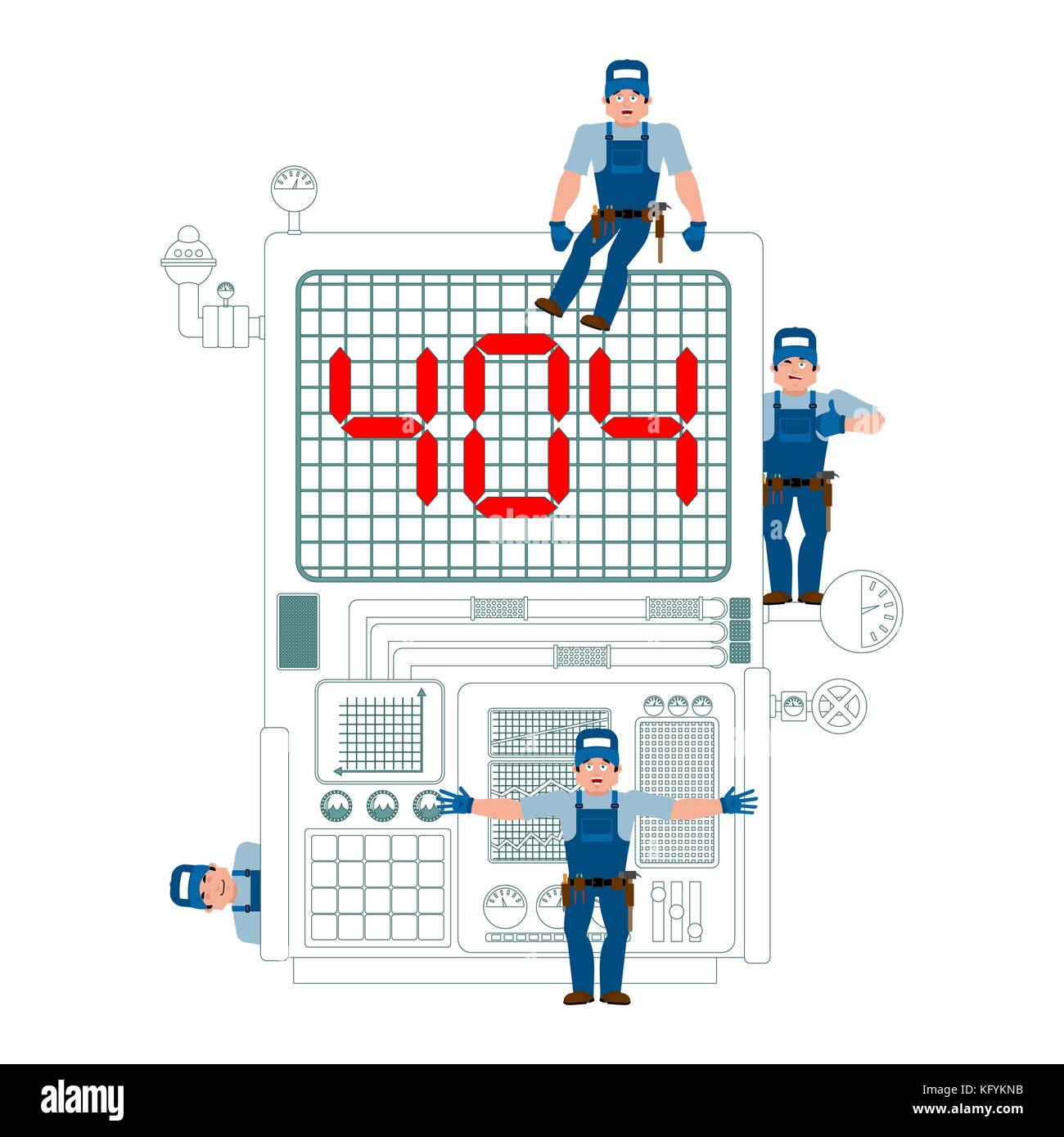 Team crane Stock Vector Images - Alamy