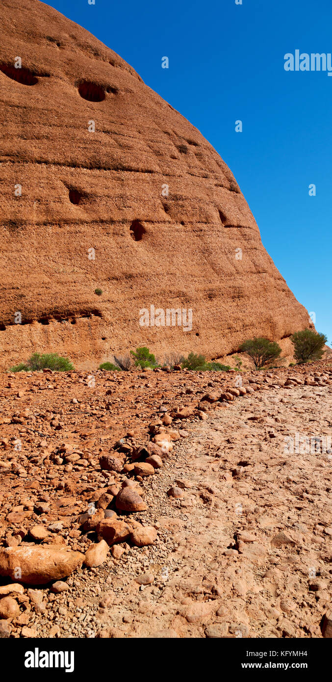 in australia the outback canyon and near mountain in the nature Stock ...
