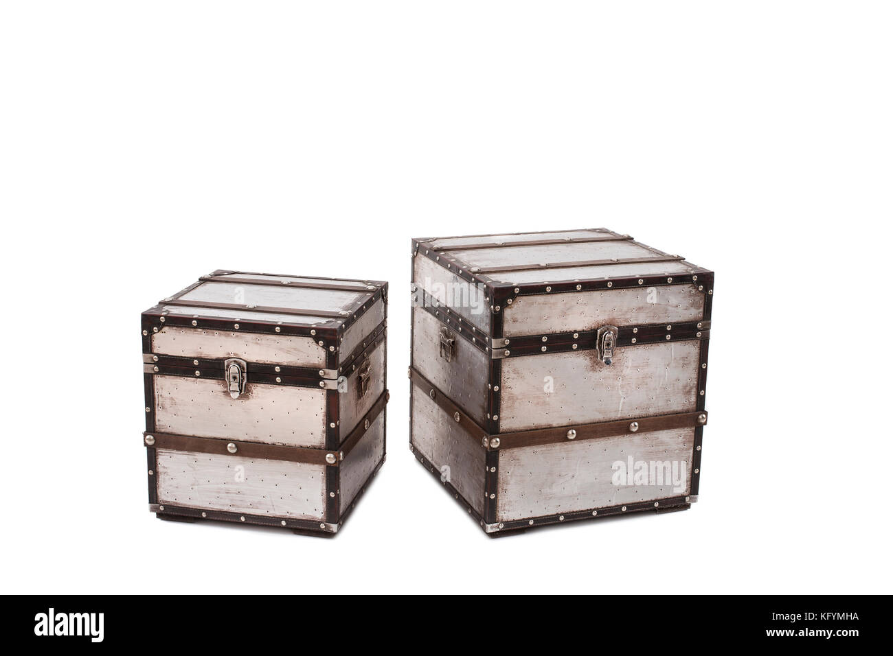 Antique silver storage chest hi-res stock photography and images - Alamy