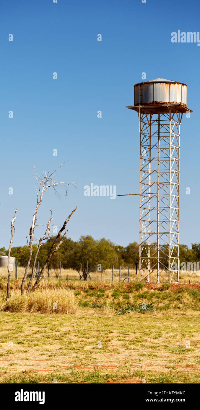 in australia the concept of remote in the outback with asphalt line and ...