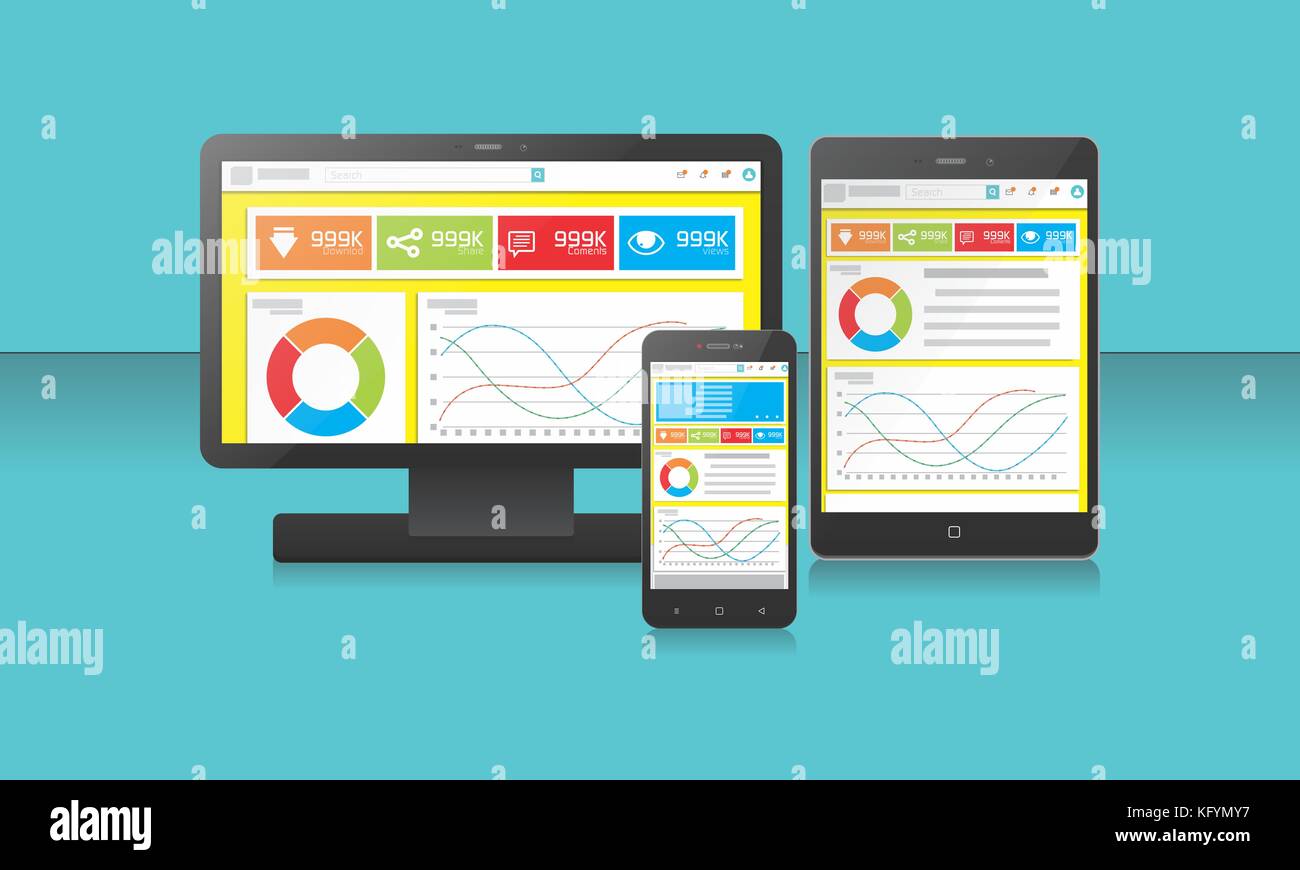 Smart phone tablet laptop smartwatch hi-res stock photography and ...