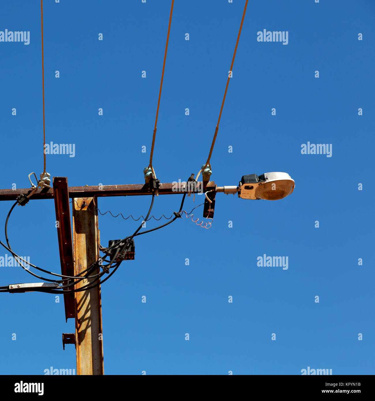 in australia the concept of power line with electrical pole in the ...