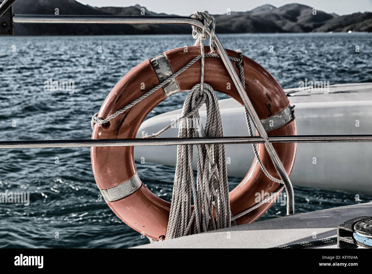 in australia the concept of safety in the ocean with lifebuoy in the ...