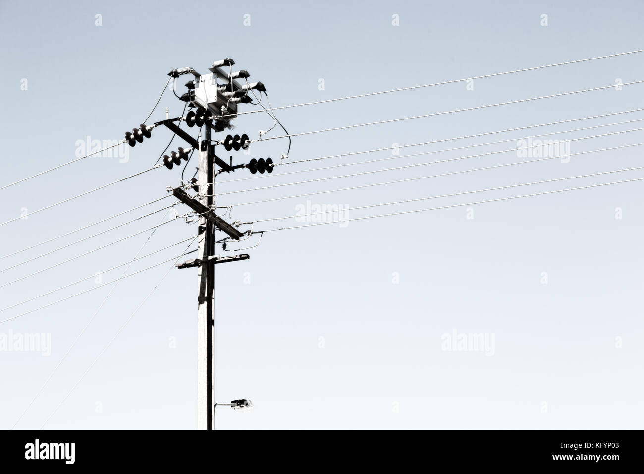 in australia the concept of power line with electrical pole in the ...