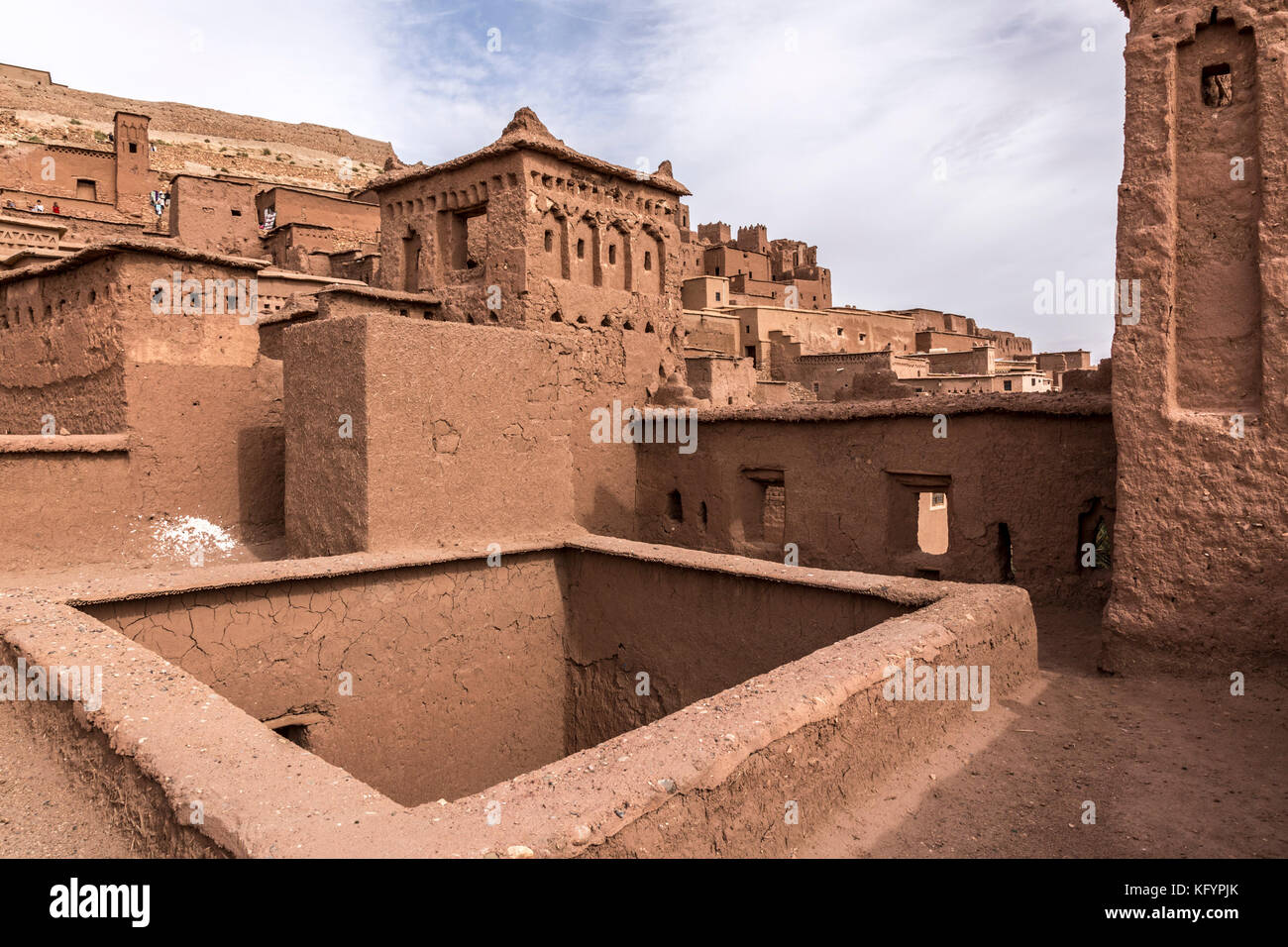 ait-Ben-Haddou, Morocco, 17 October, 2017: Ait-Ben-Haddou fortification ...