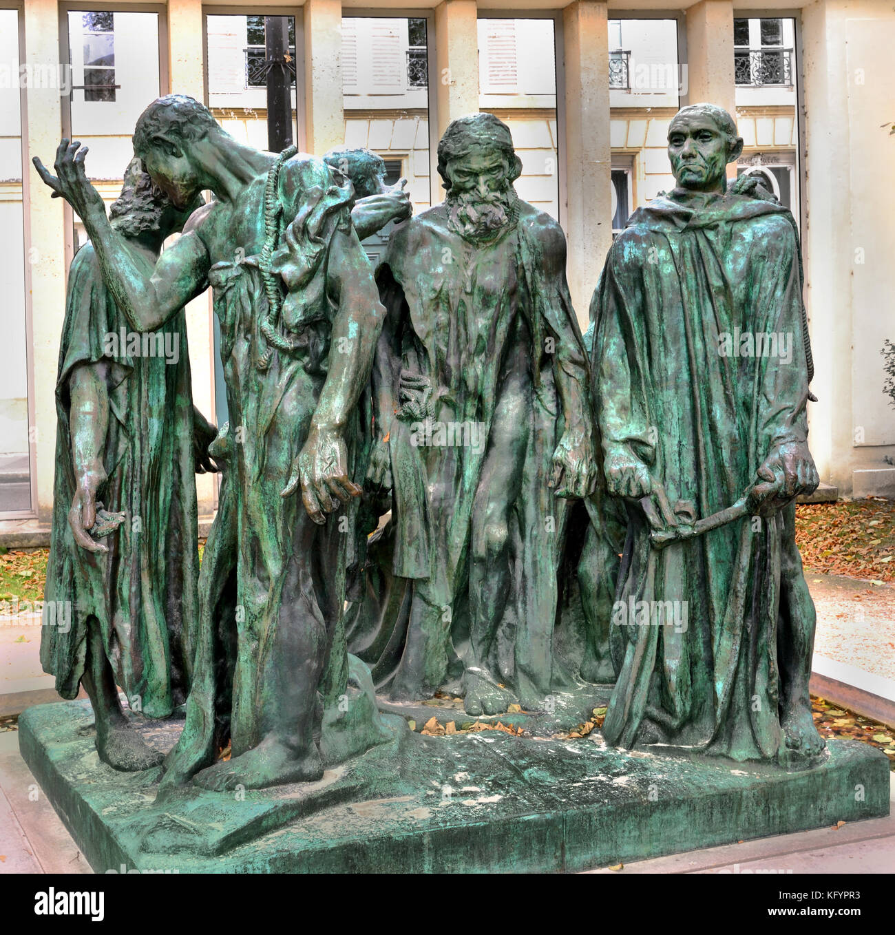 MONUMENT TO THE BURGHERS OF CALAIS 1889 Bronze H. 219.5 cm ; W. 266 cm ...
