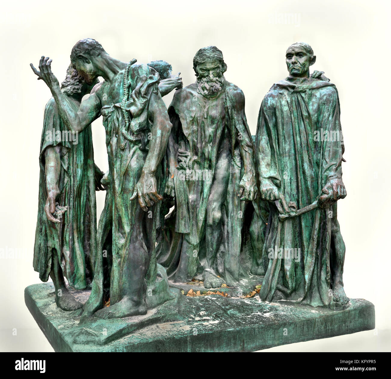 MONUMENT TO THE BURGHERS OF CALAIS 1889 Bronze H. 219.5 cm ; W. 266 cm ...