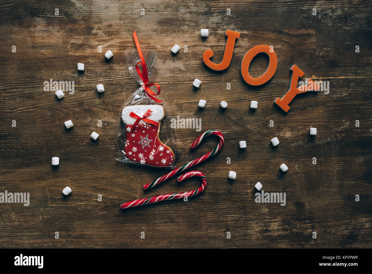 christmas word Joy Stock Photo - Alamy