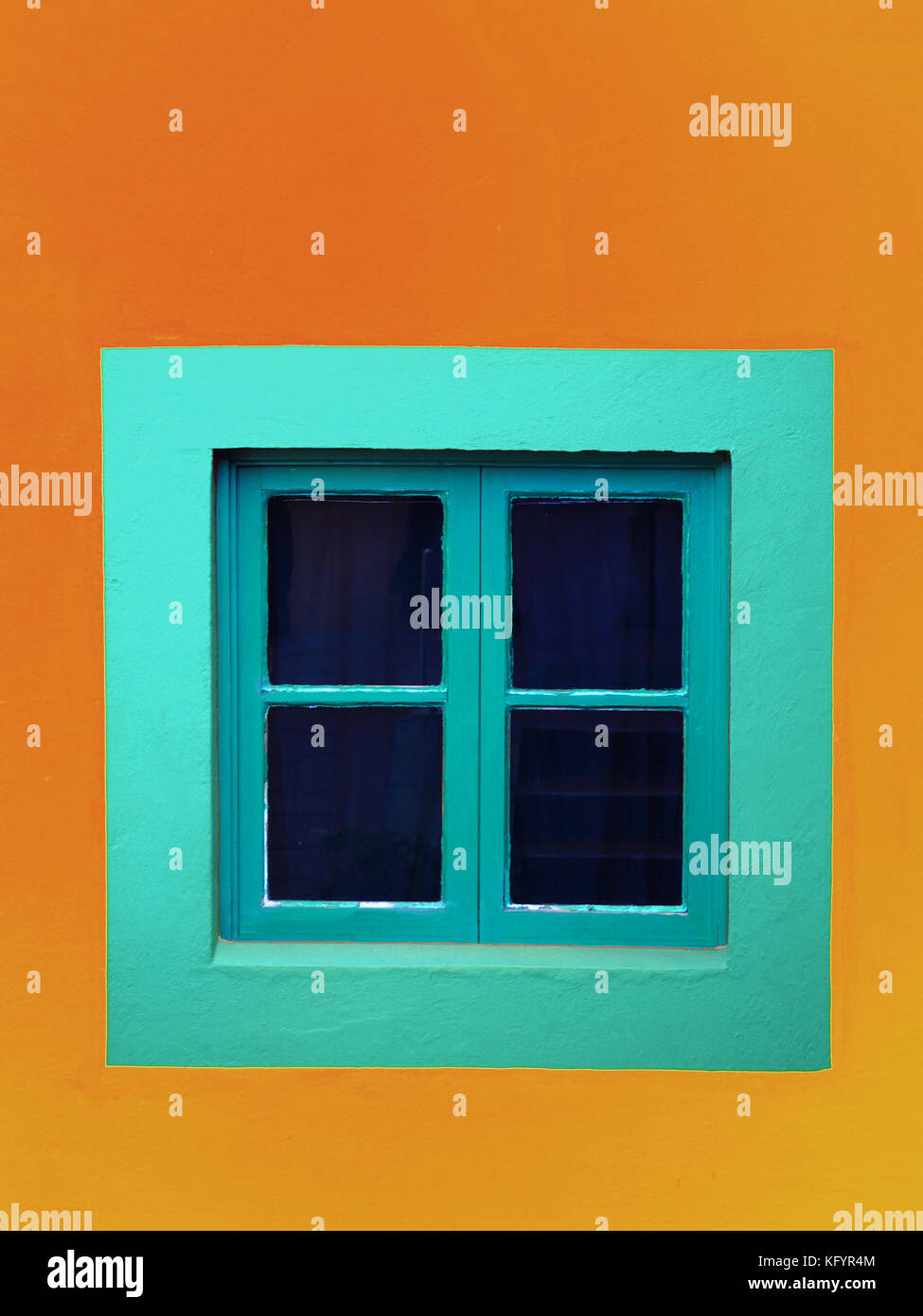Beautiful, colourful Mexican windows & doors Stock Photo - Alamy