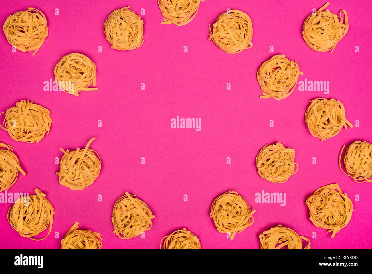 frame of raw pasta Stock Photo - Alamy