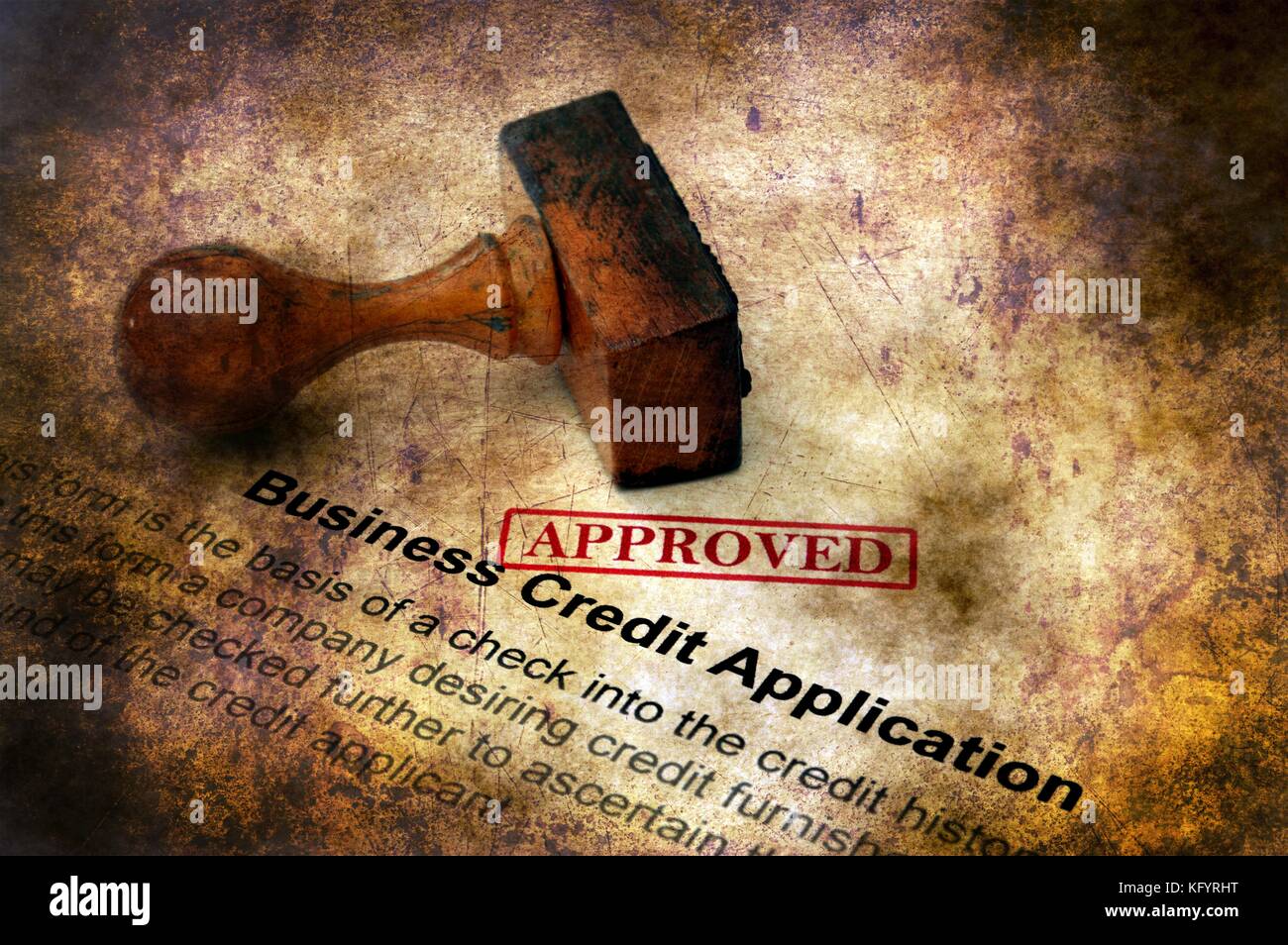 Business credit application approved Stock Photo - Alamy