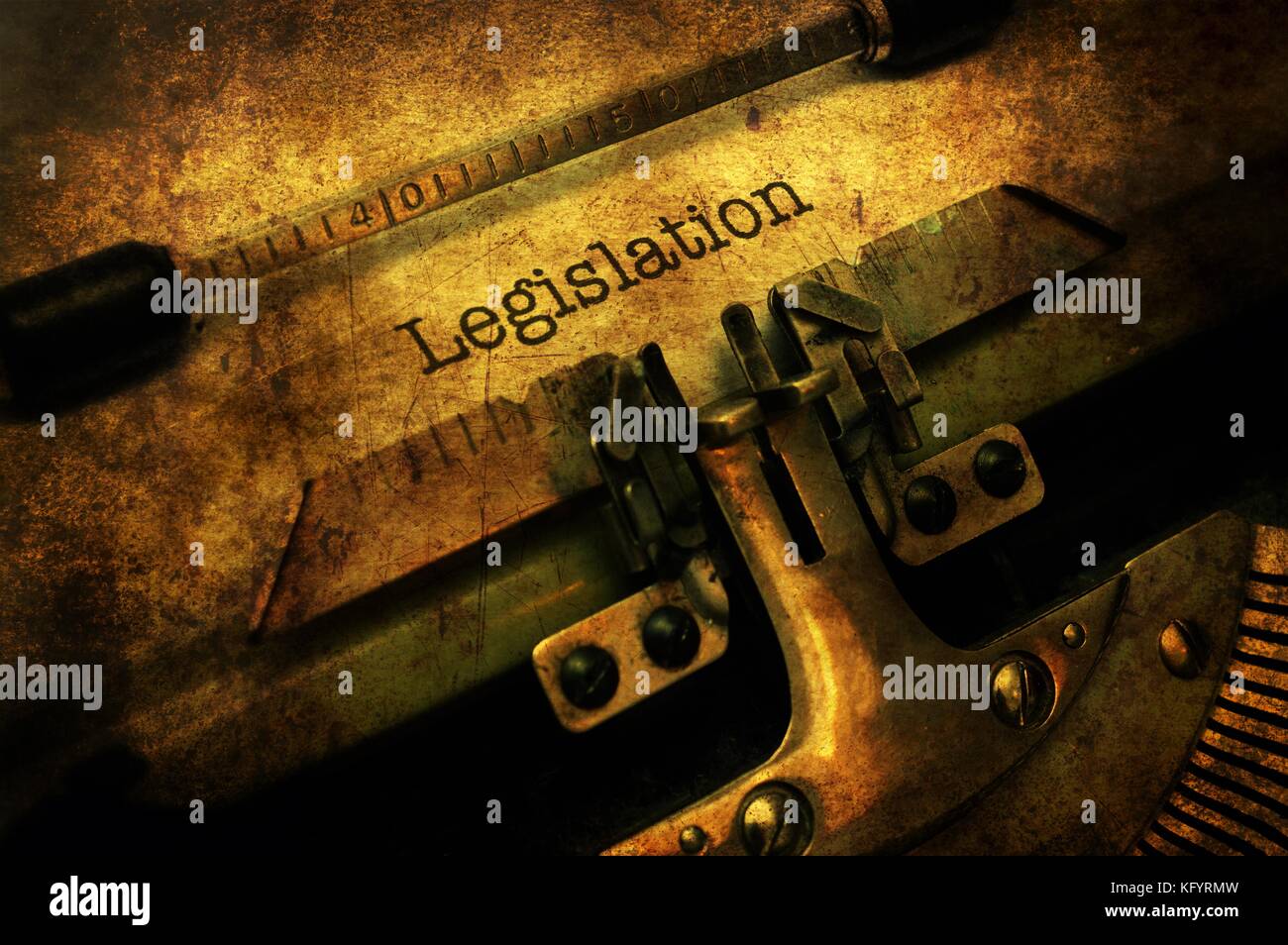 Legislation letter on typewriter Stock Photo - Alamy