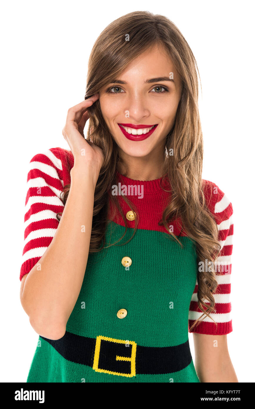 woman in elf costume Stock Photo - Alamy