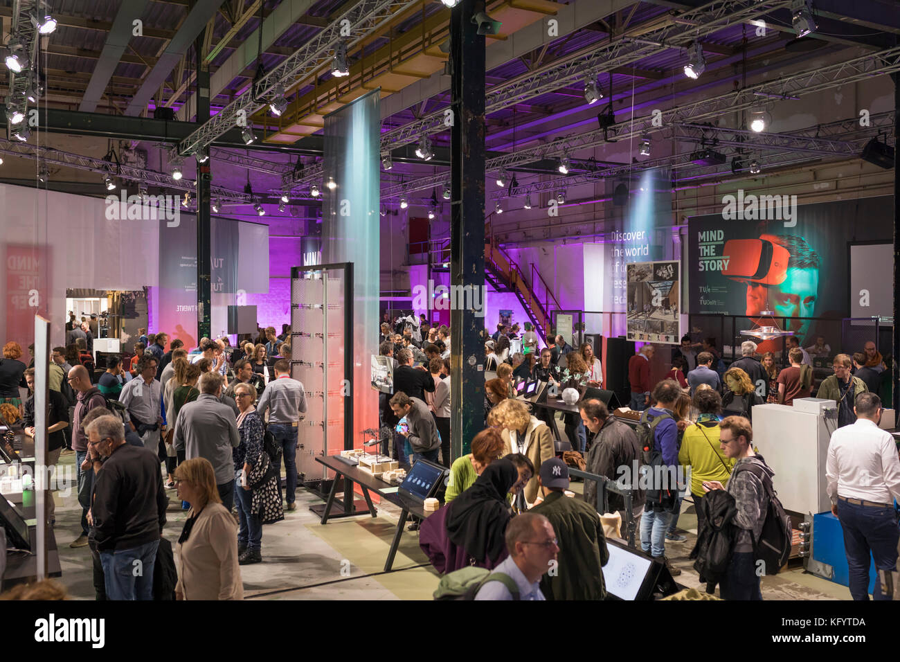 Exhibition hall Dutch Design Week in Eindhoven, Netherlands, overview ...