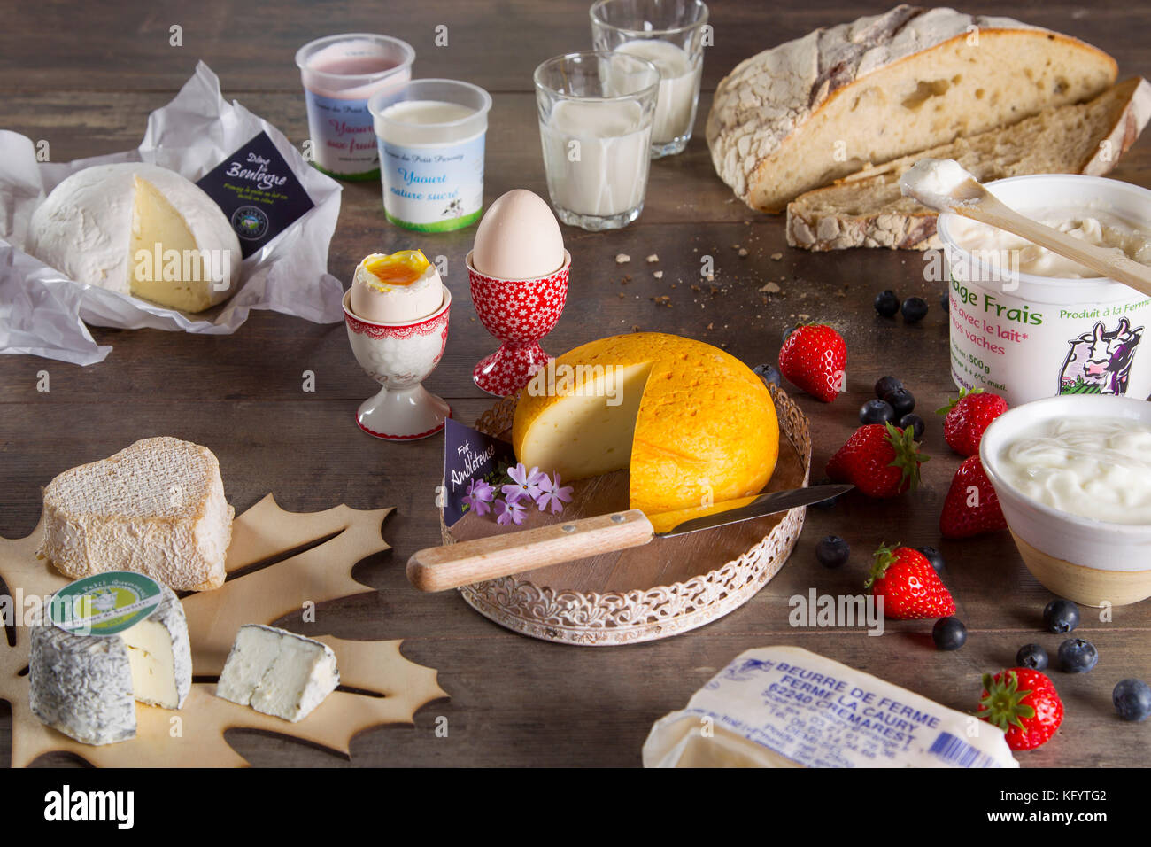 Local dairy products from the Hauts-de-France region: selection of ...