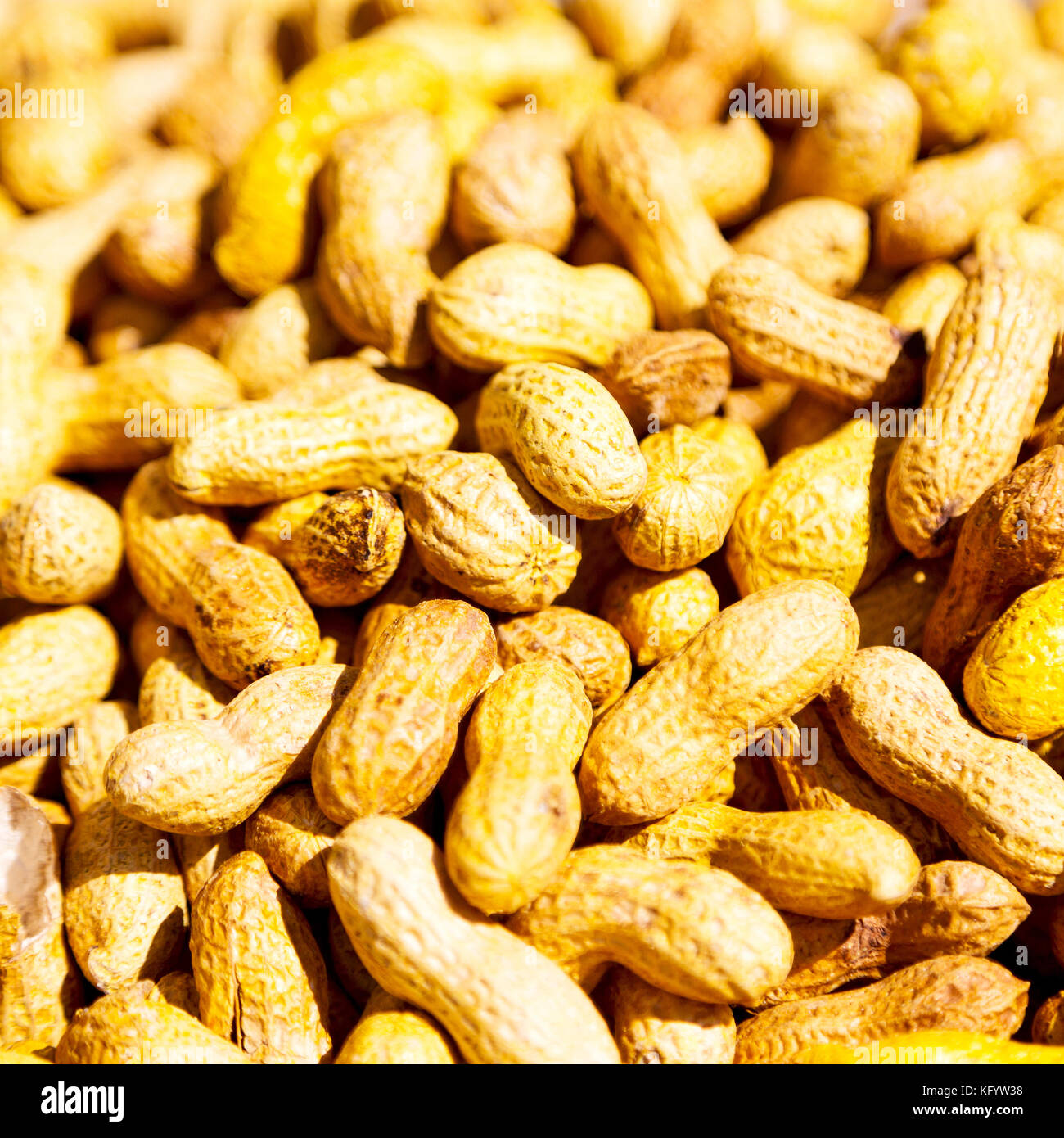 in the market lots of peanuts like concept of healthy food and snack ...