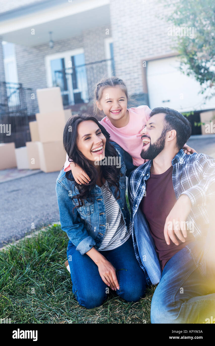 family having fun together Stock Photo - Alamy