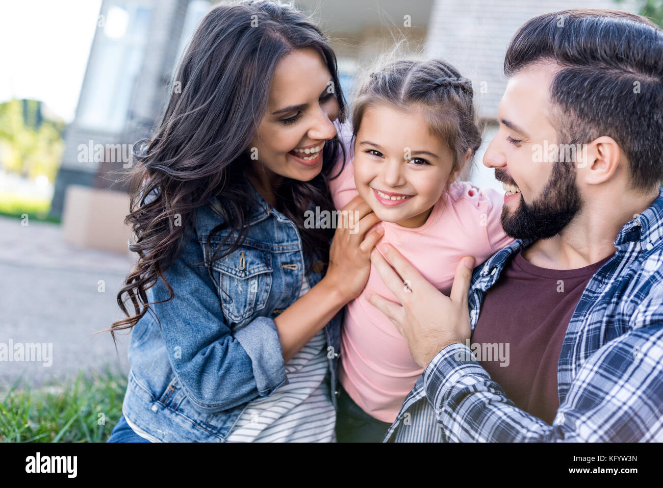 family having fun together Stock Photo - Alamy