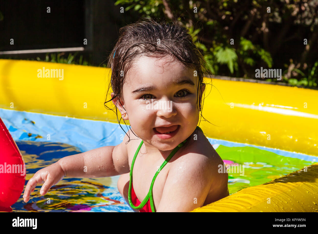 Backyard play pool swimming water hi-res stock photography and images ...