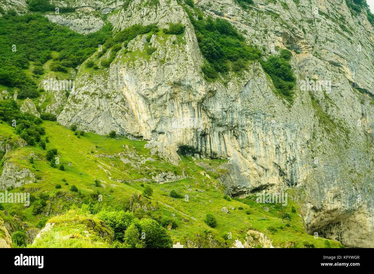 Beautiful view of Ossetian mountains in summer Stock Photo - Alamy