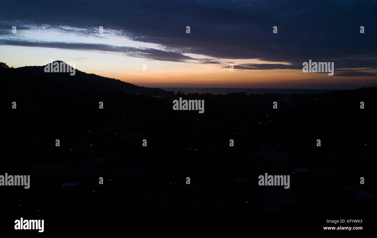 Aerial drone fly away view hi-res stock photography and images - Alamy