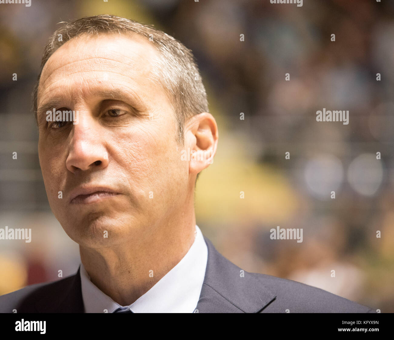 Turin, Italy. 01st Nov, 2017. The head coach of Darussakafa Istanbul ...