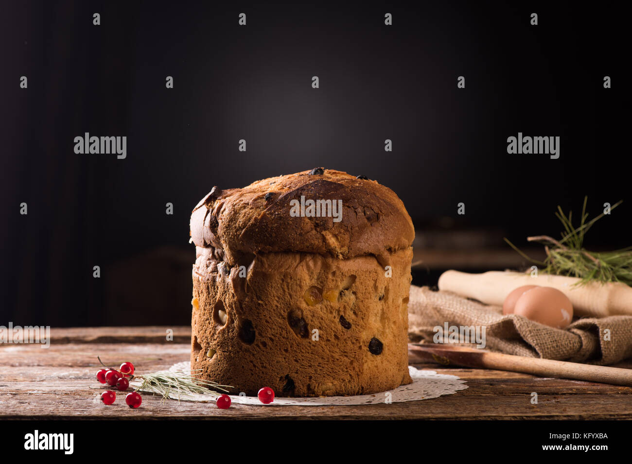 Panettone. Italian christmas cake Stock Photo - Alamy