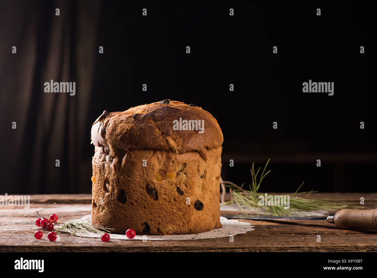 Panettone. Italian christmas cake Stock Photo - Alamy