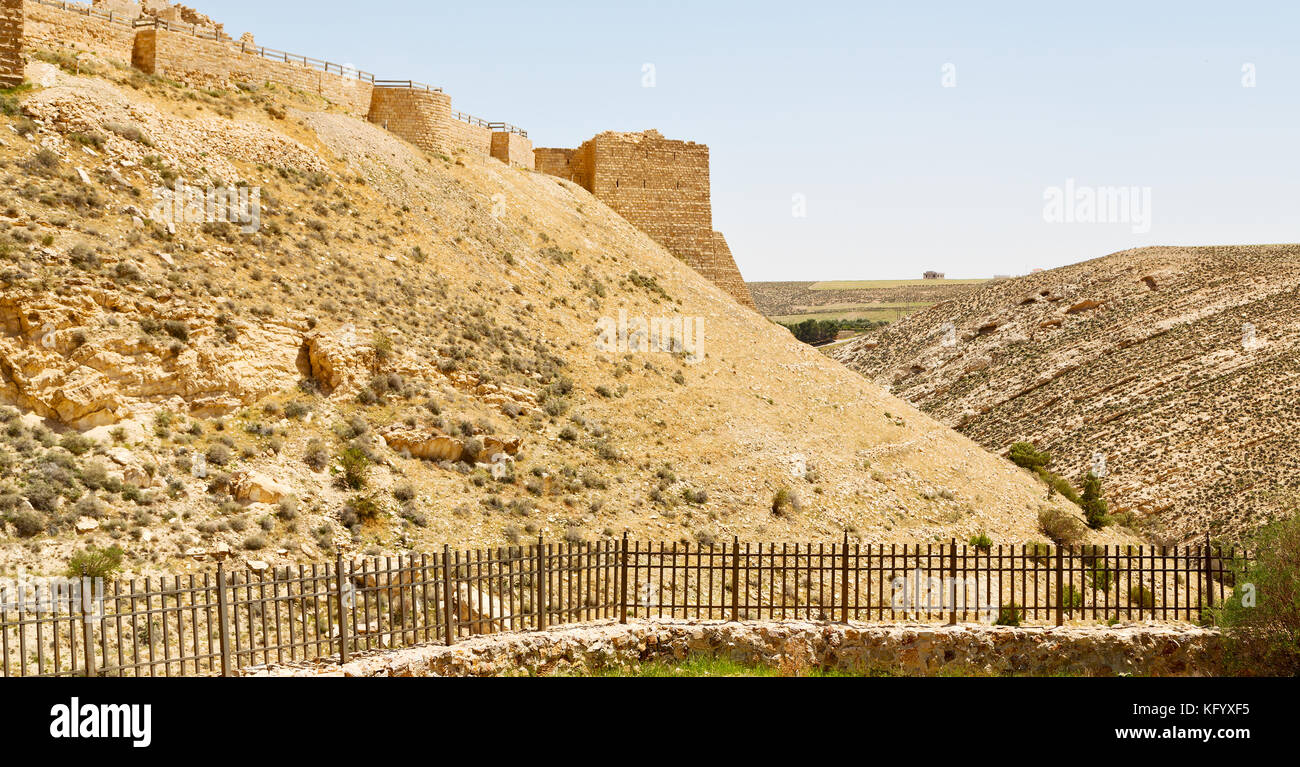 in the mountain of eden jordan the view from the antique castle Stock ...
