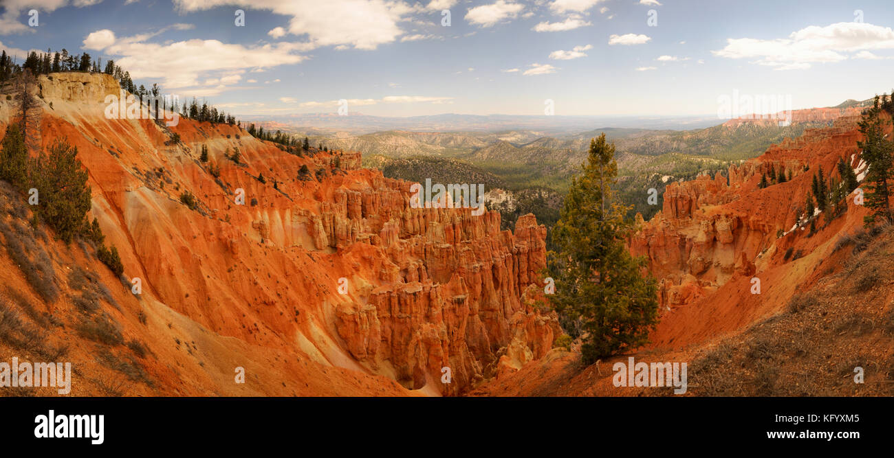 Orange Cliff and Hoodoos in Bryce Canyon Stock Photo - Alamy