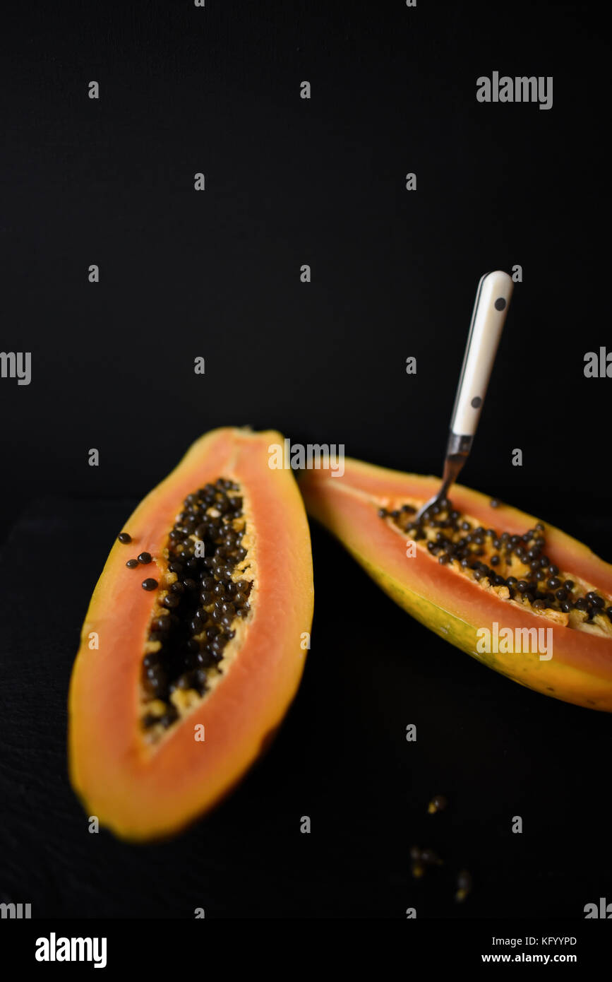 Papaya texture hi-res stock photography and images - Alamy